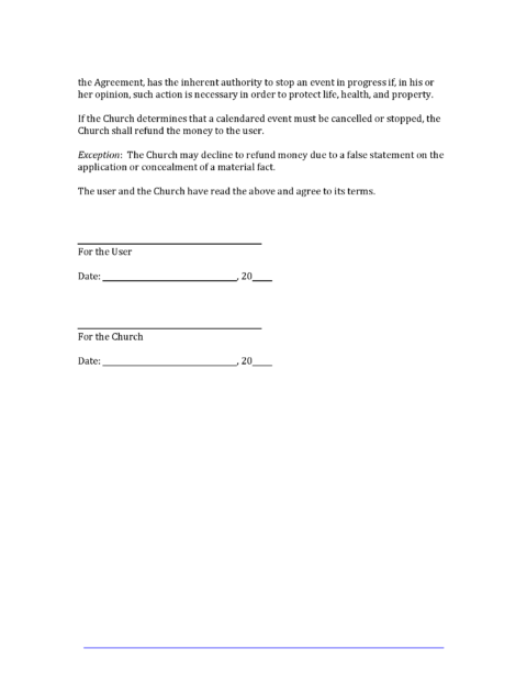 Church Facilities Use Policy | Free Methodist Church USA Legal Resources